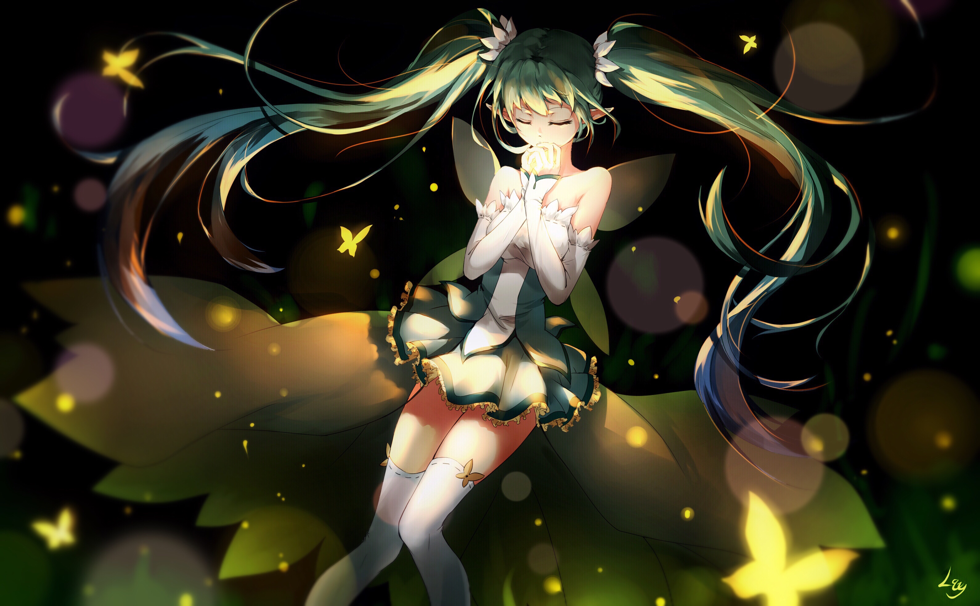 Hatsune Miku: Enchanting HD Wallpaper from the Anime Vocaloid Universe ...