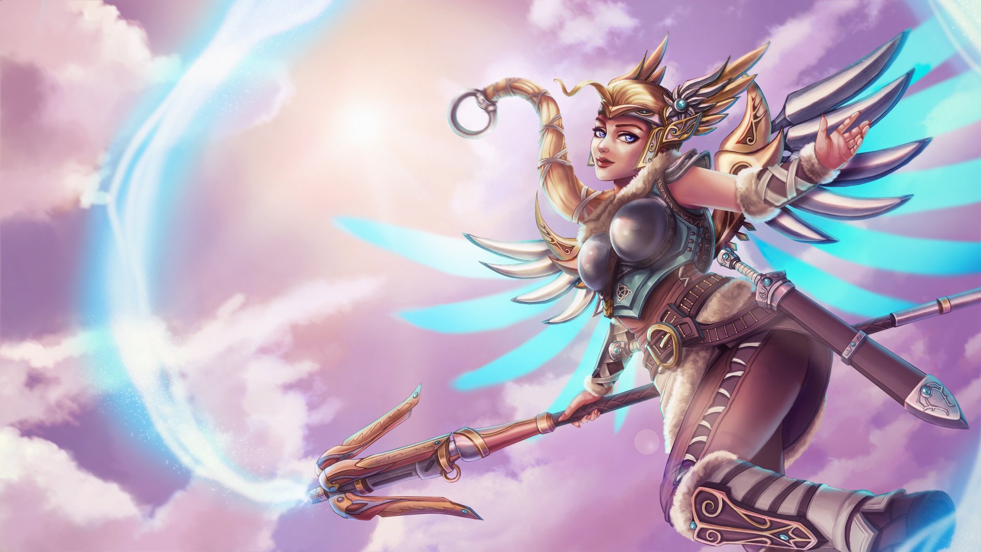Mercy Soars: Stunning 4K Overwatch Video Game Wallpaper by Tropic02 ...