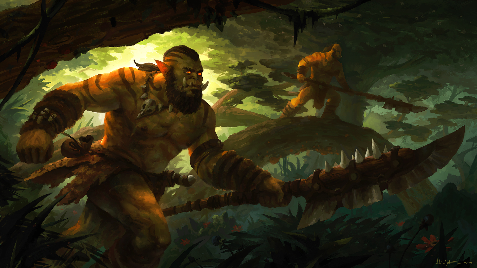 Download Spear Weapon Forest Warrior Fantasy Orc Fantasy Warrior HD ...