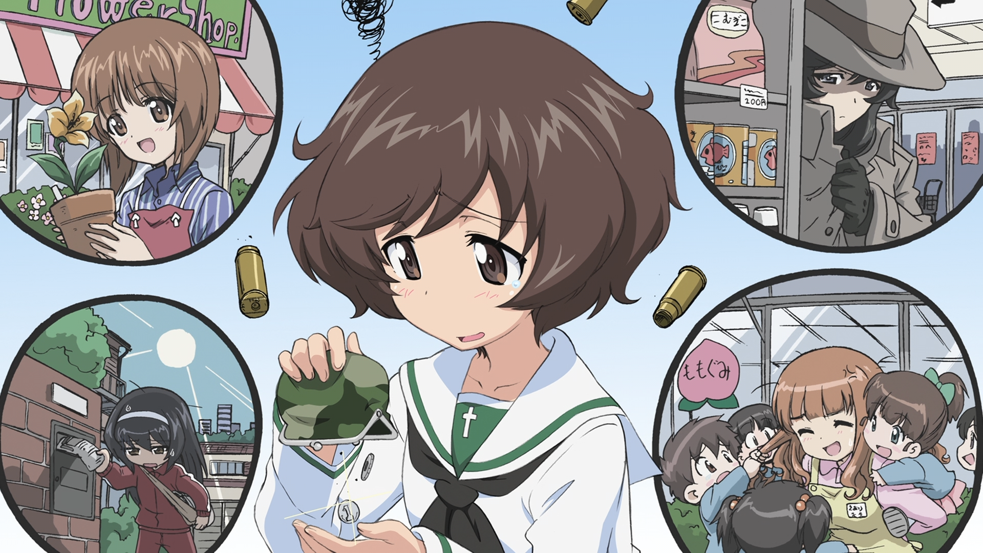 Girls und Panzer HD Wallpaper: Dynamic Anime Moments in Battle and ...