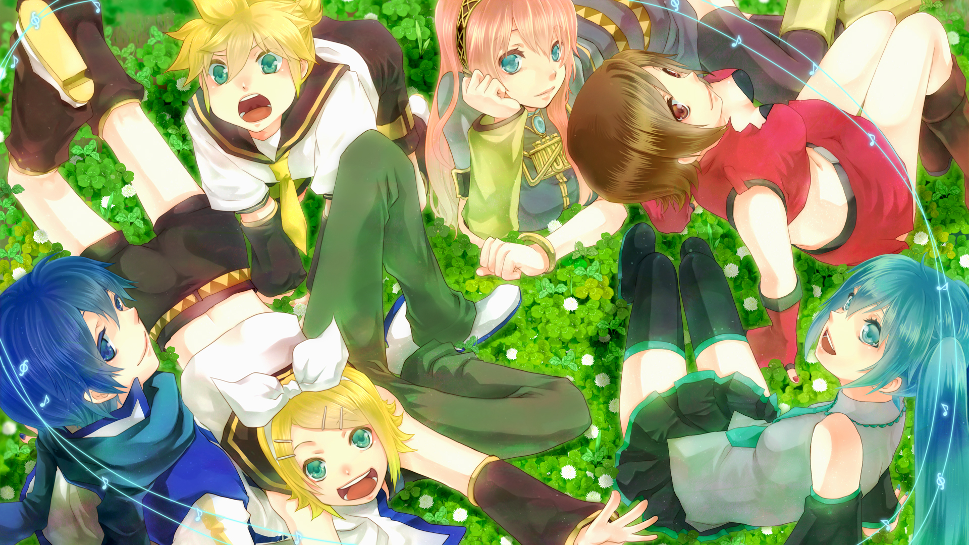 Download Luka Megurine Meiko (Vocaloid) Kaito (Vocaloid) Len Kagamine Rin Kagamine Hatsune Miku ...