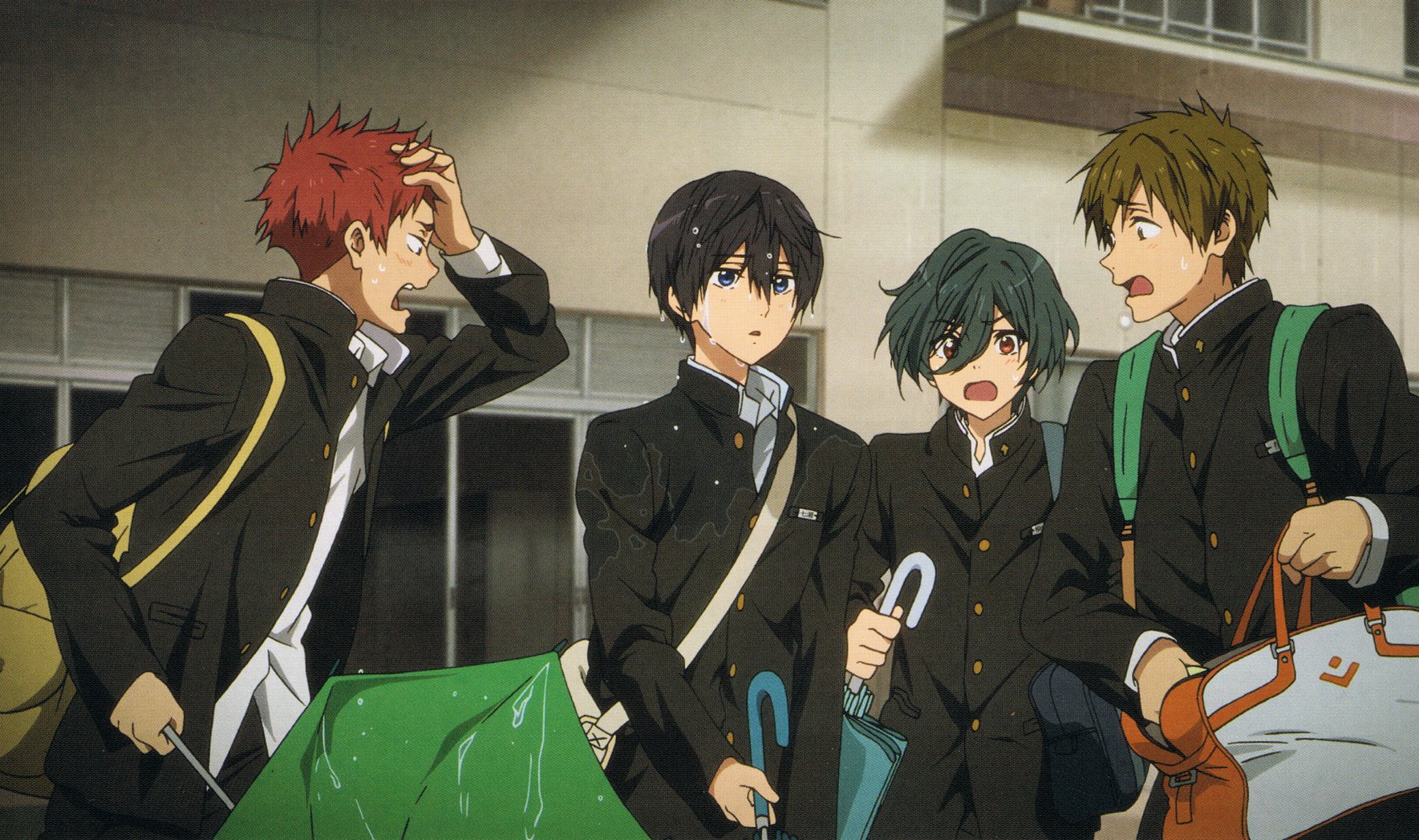 Free! Anime HD Wallpaper: School Days & Friendship Moments | 1769x1048 ...