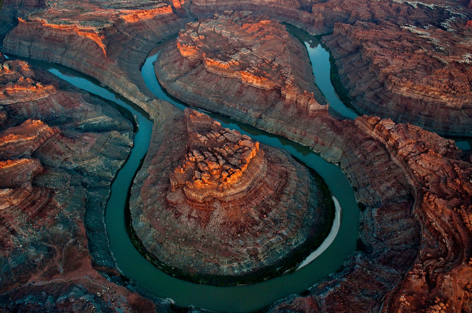 Download Aerial Colorado River Canyon Nature River HD Wallpaper