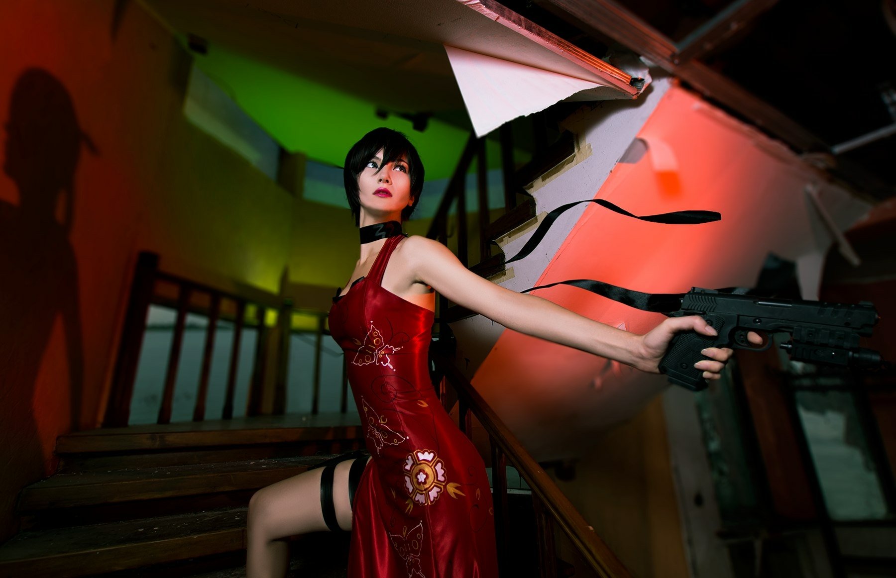 Ada Wong Cosplay Hd Wallpaper From Resident Evil