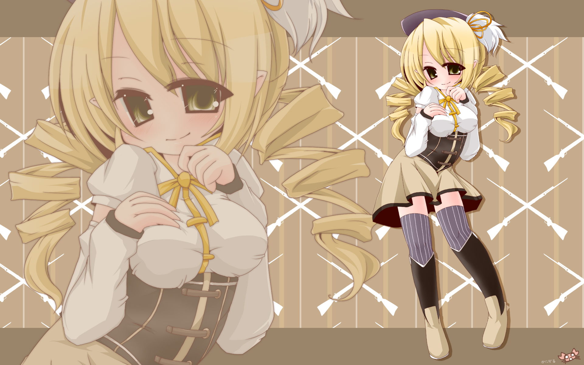 Download Mami Tomoe Anime Puella Magi Madoka Magica HD Wallpaper
