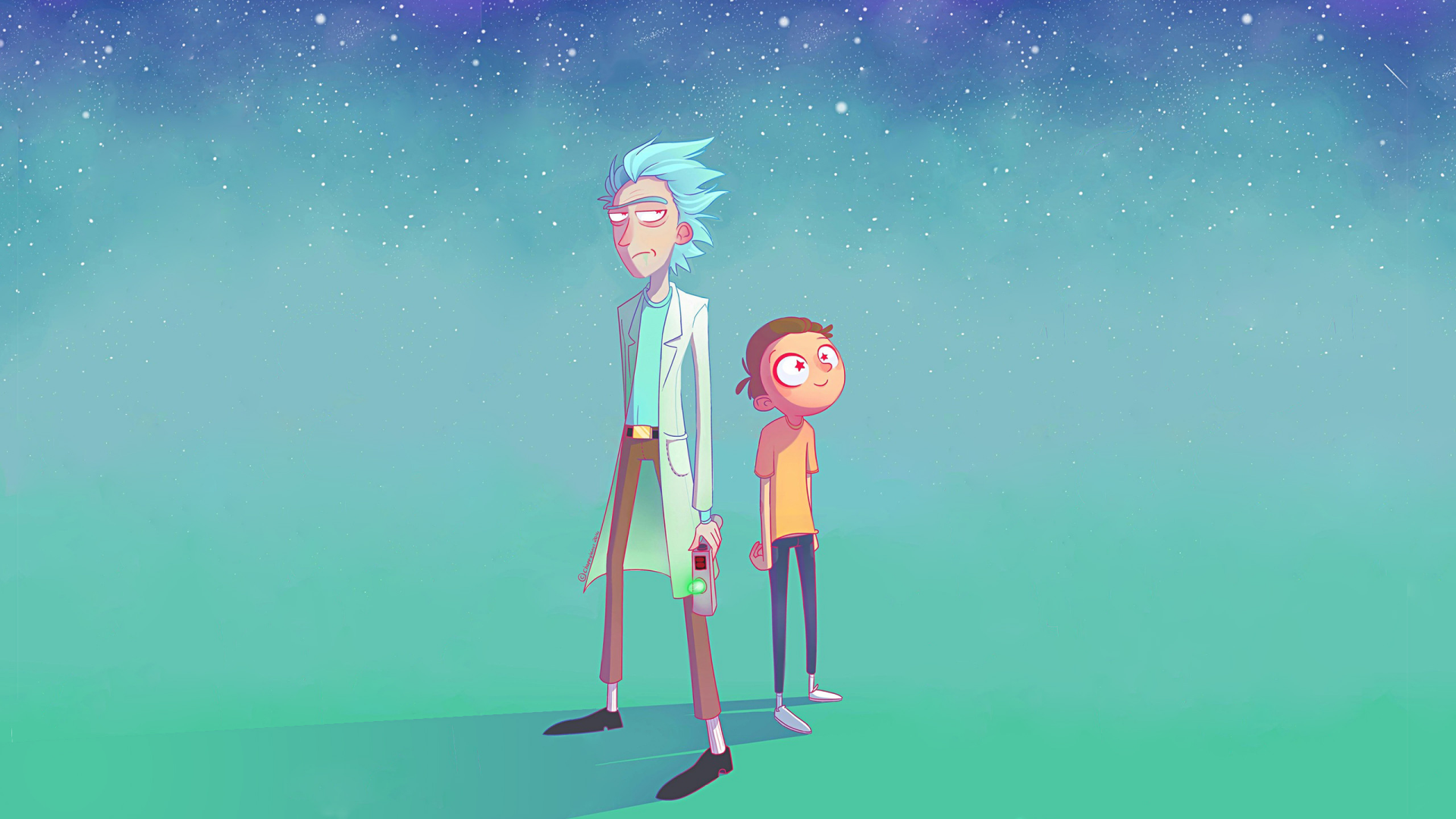 Rick and Morty Galaxy HD Wallpaper by Choppywings