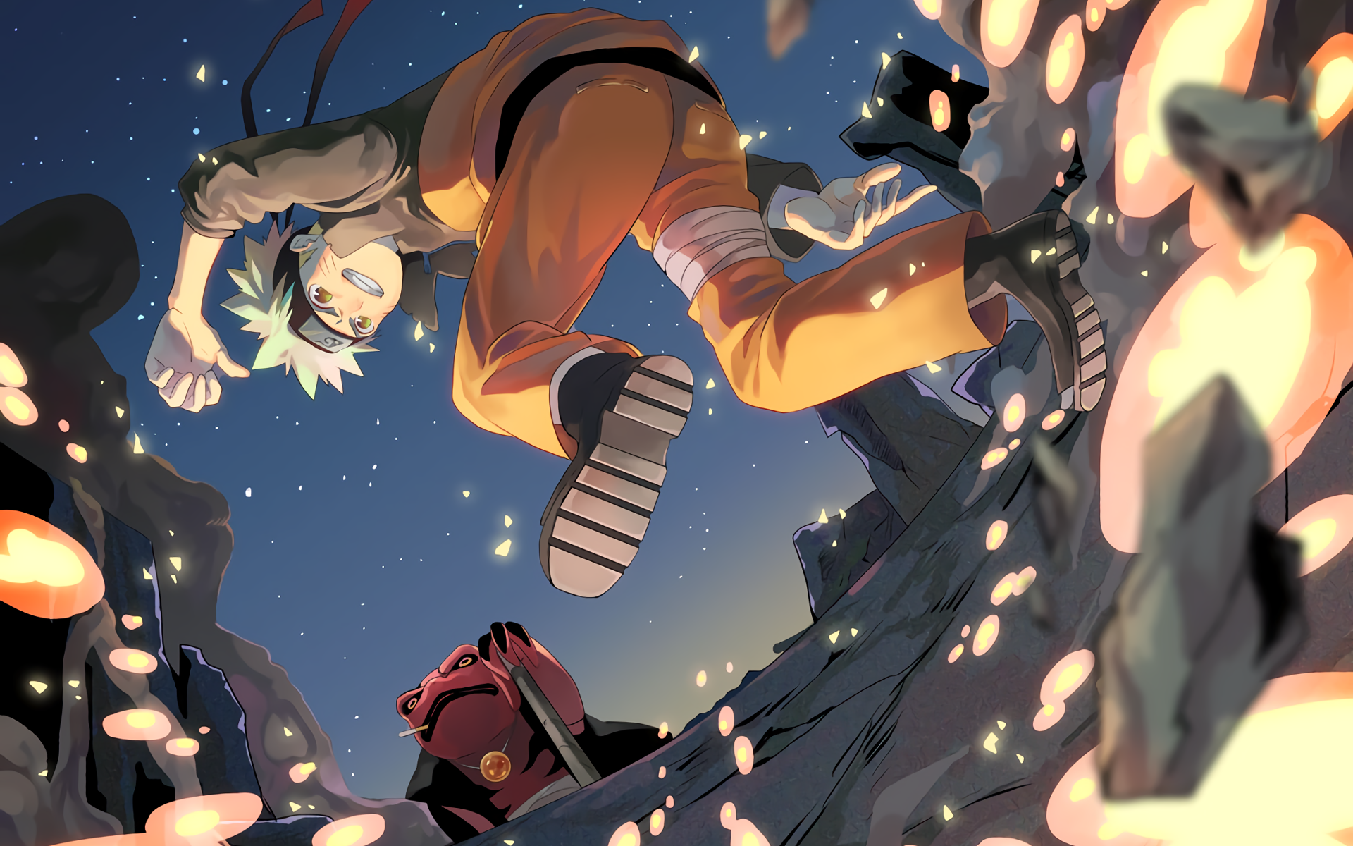 HD Wallpaper: Naruto Uzumaki in Action