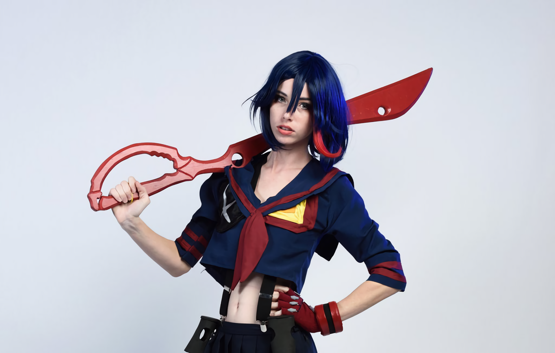 Epic Ryūko Matoi Cosplay HD Wallpaper from Kill La Kill by Megan Coffey