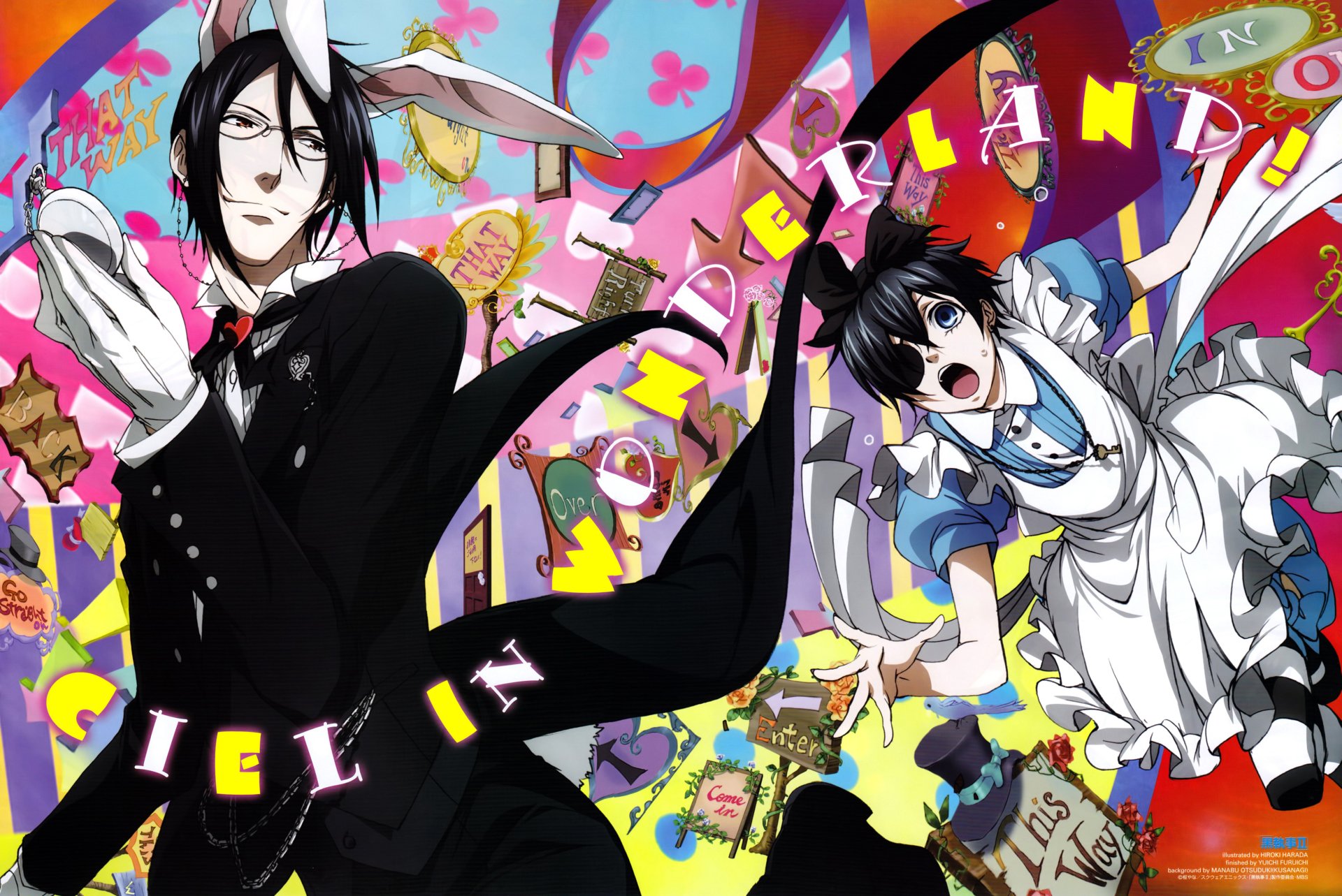 Ciel in Wonderland – Stunning 4K Black Butler Anime Wallpaper