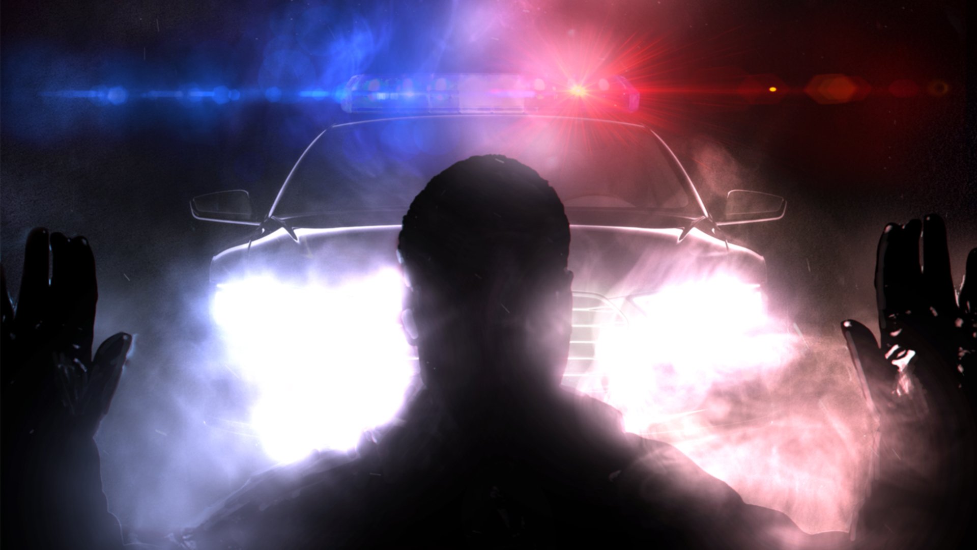 Police Car Lights Wallpaper