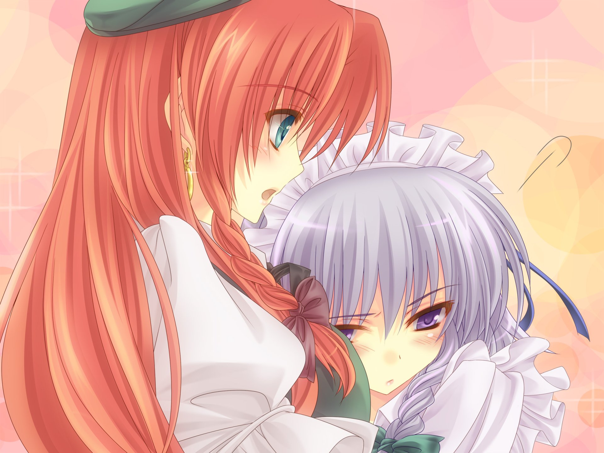 Download Hong Meiling Sakuya Izayoi Anime Touhou HD Wallpaper