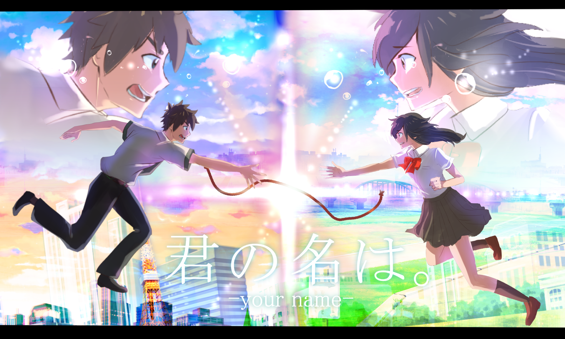 Your Name. — Taki & Mitsuha: 2K Quad HD Anime Wallpaper | 3333x2000 ...