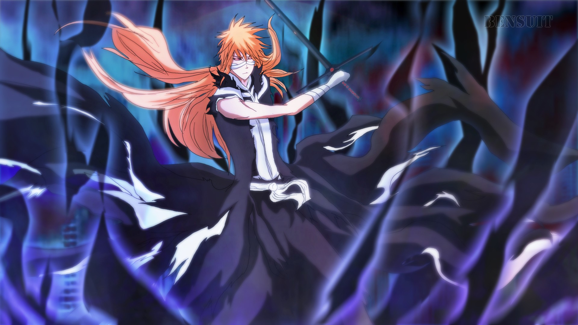 Bleach Anime HD Wallpaper: Dynamic Battle Scene