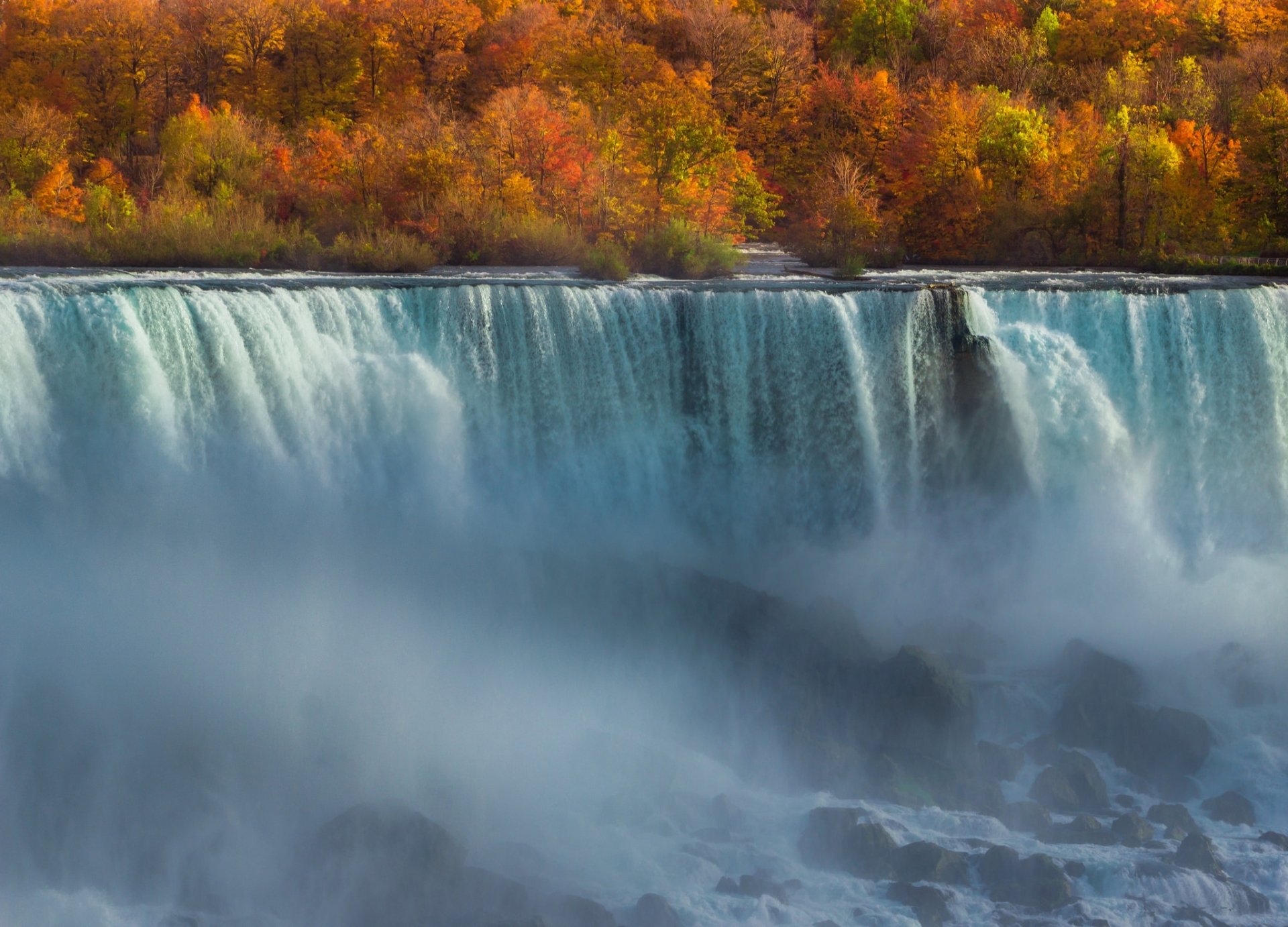 Download Foam Fall Nature Waterfall HD Wallpaper