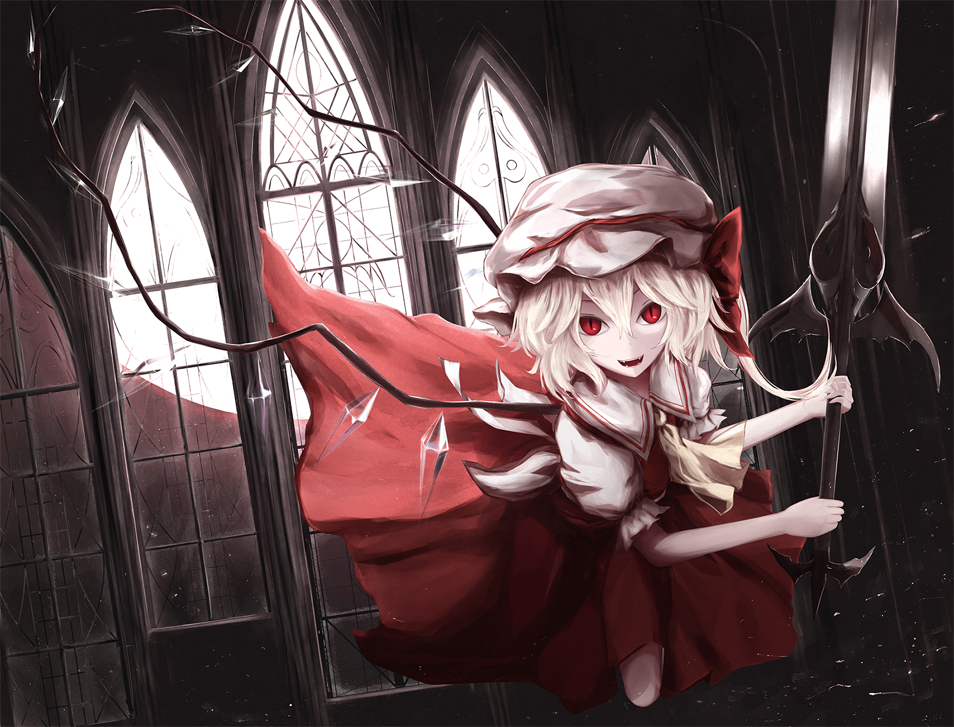 Flandre Scarlet HD Wallpaper – Mystical Touhou Anime Art | 1920x1465 ...
