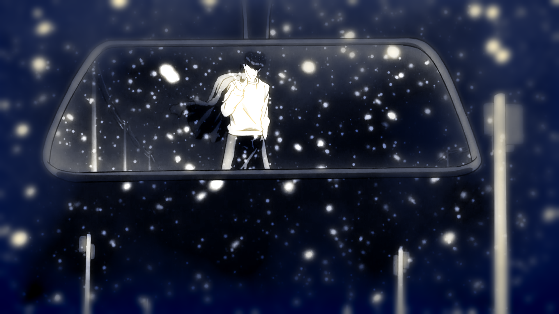 Jojo's Bizarre Adventure HD Anime Wallpaper: Snowy Night Reflection by ...