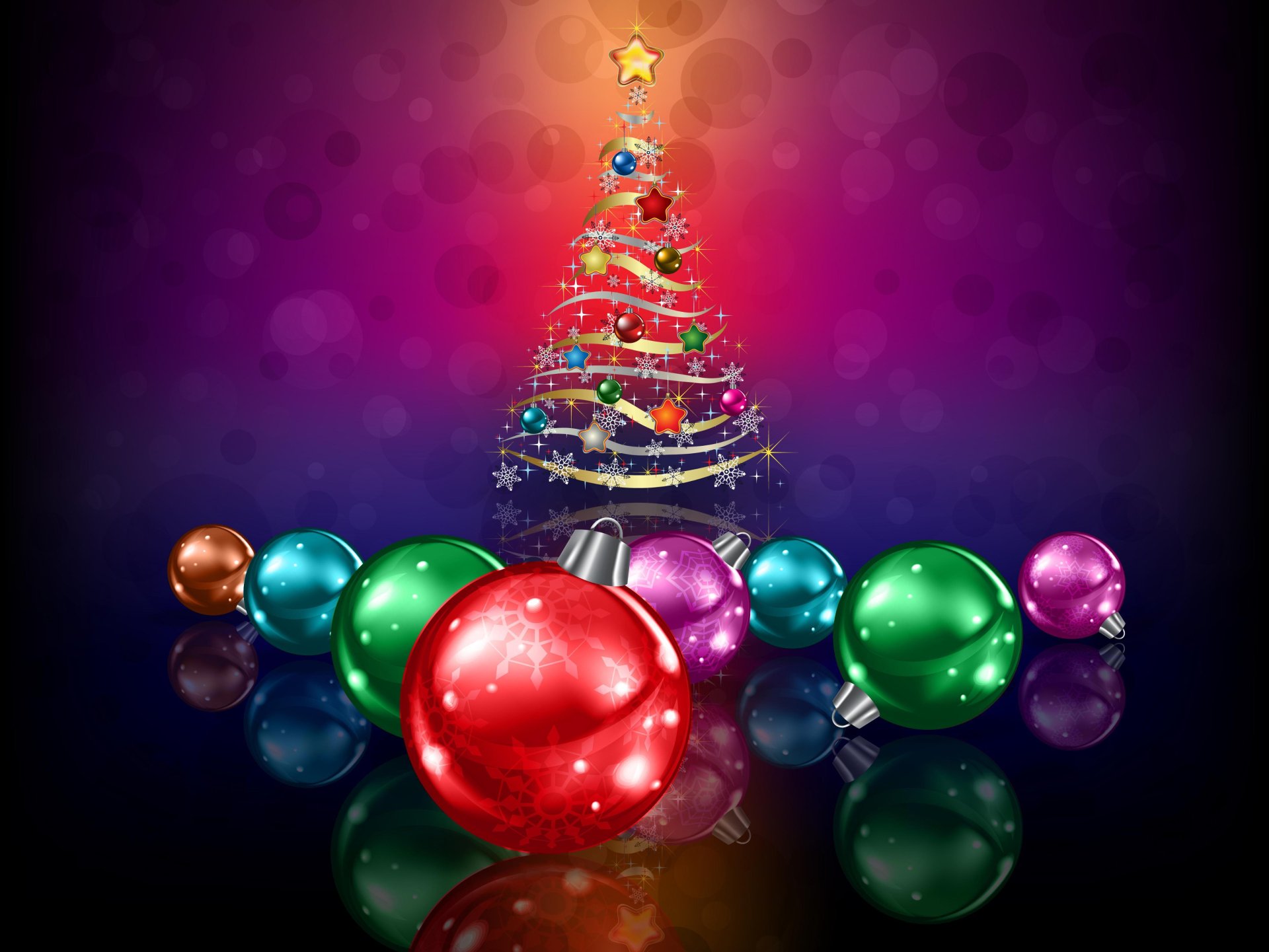 Download Sparkles Colorful Colors Christmas Ornaments Christmas Tree ...