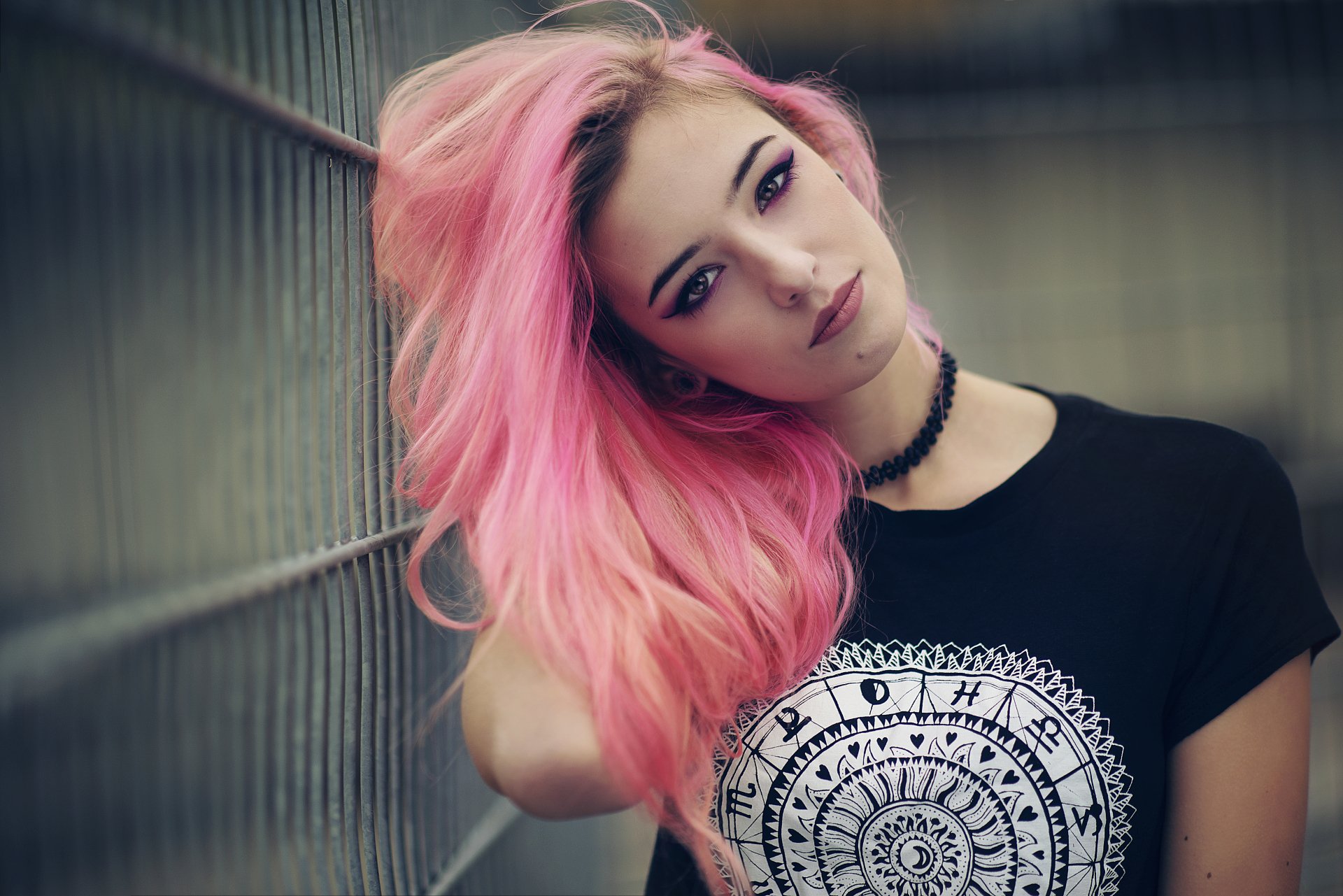 Download Pink Hair Woman Model 4k Ultra HD Wallpaper by Anastasia Vervueren