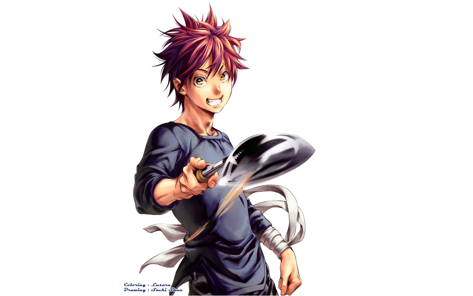 Food Wars HD: Sōma Yukihira in Action - Ultimate Anime Culinary Wallpaper