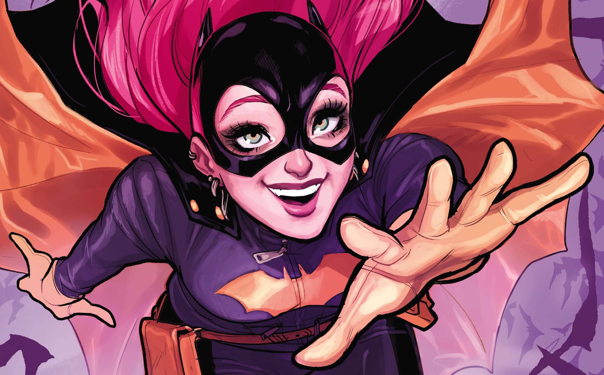 Batgirl Unleashed: Vibrant HD Comic Wallpaper