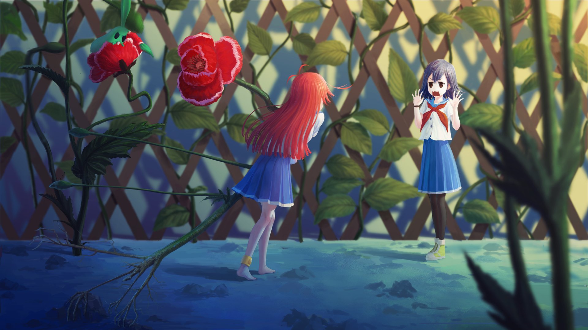 Flip Flappers: Kokona & Papika — 2K Quad HD Anime Wallpaper