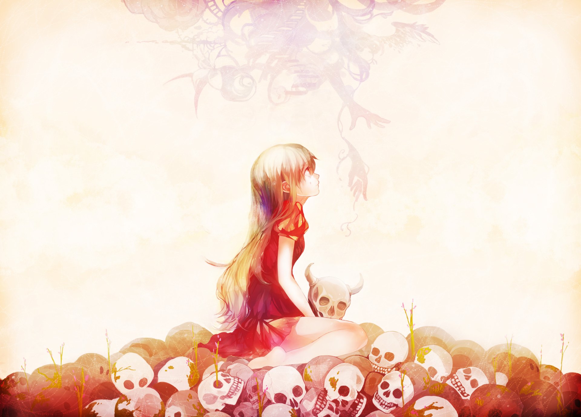 Anime Reverie: Original Skull Dream HD Wallpaper
