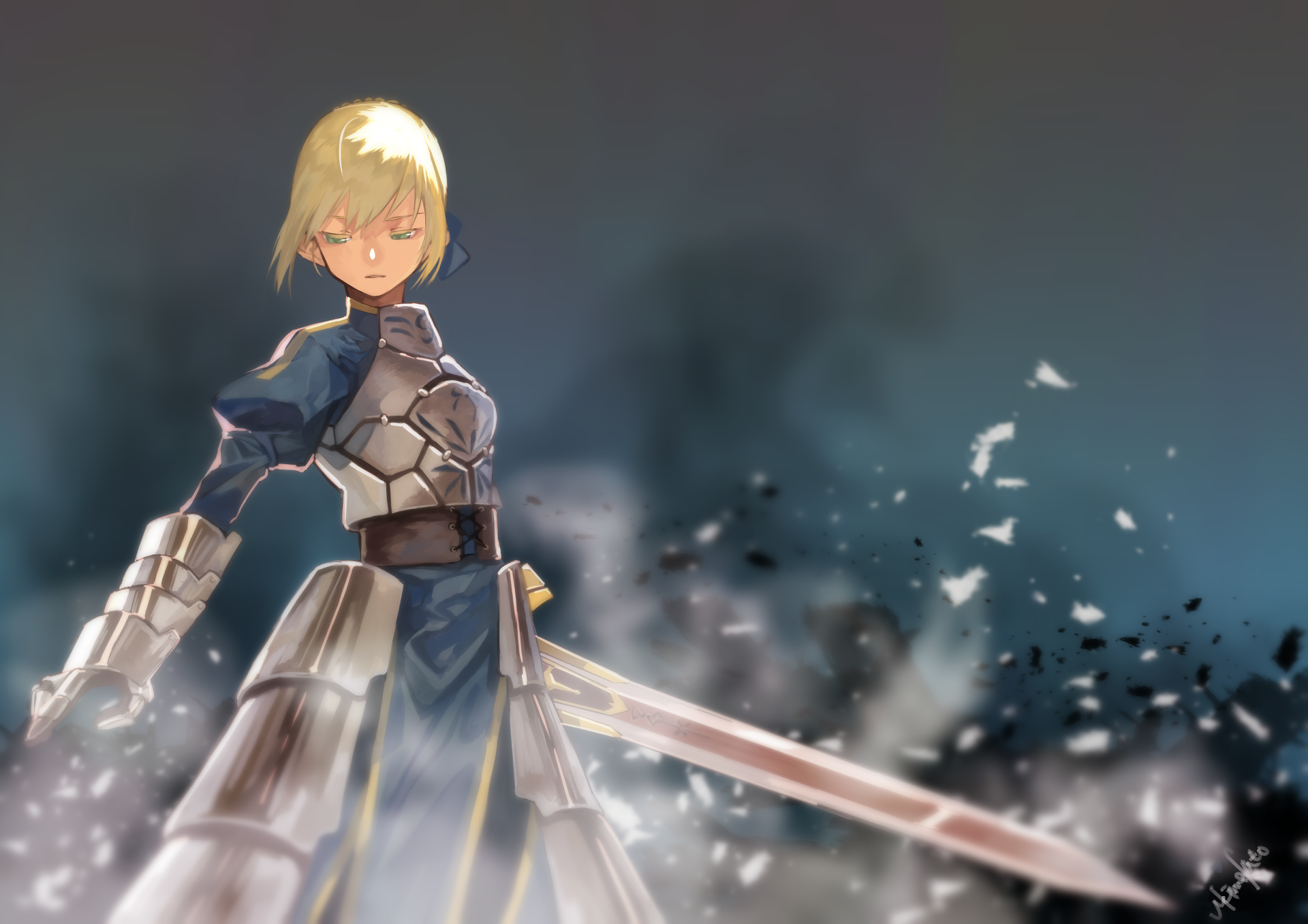 Fate/Stay Night HD Anime Wallpaper – Saber Unleashed | 1920x1356 ...