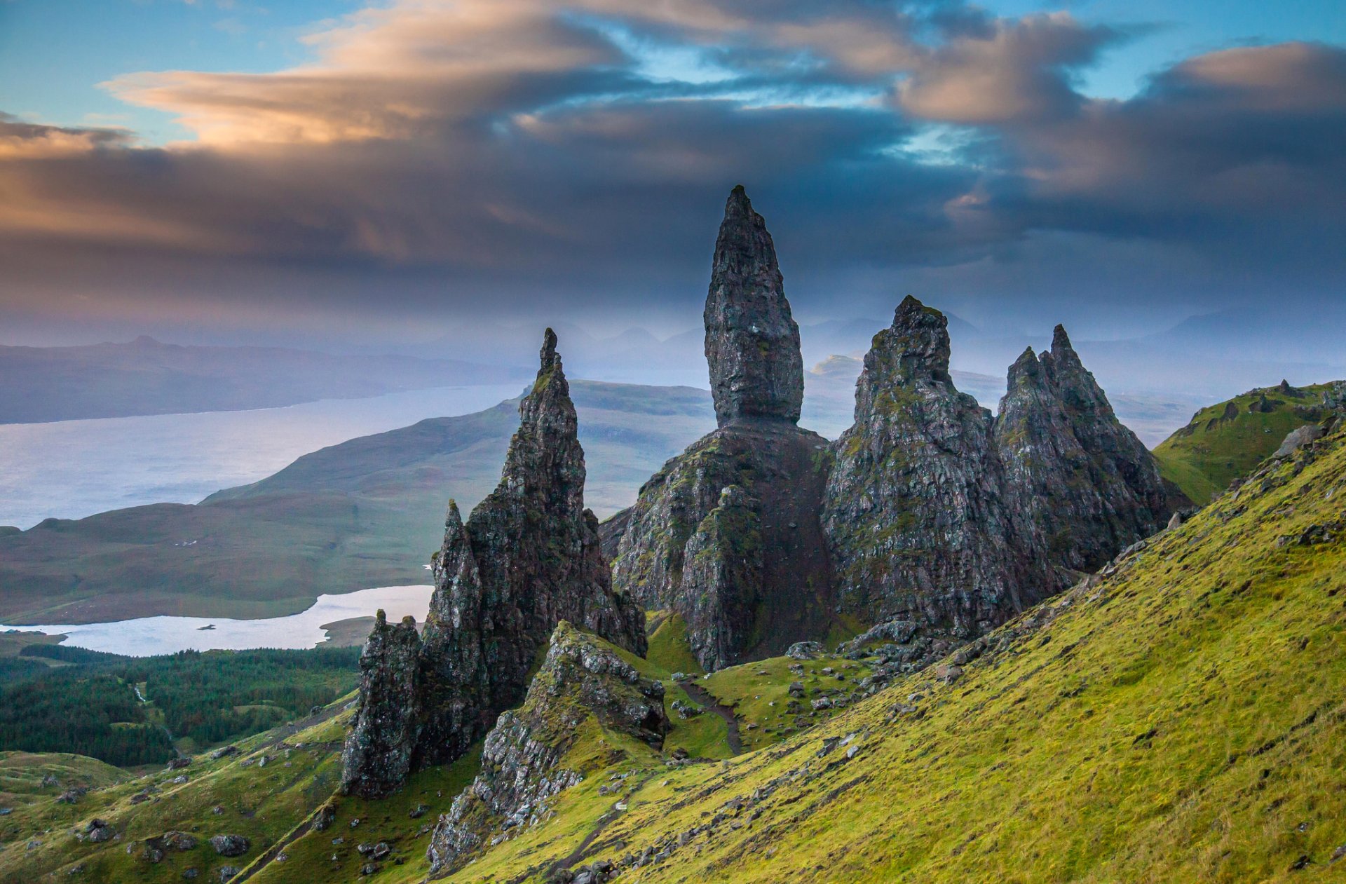 Download Landscape Cloud Nature Rock HD Wallpaper