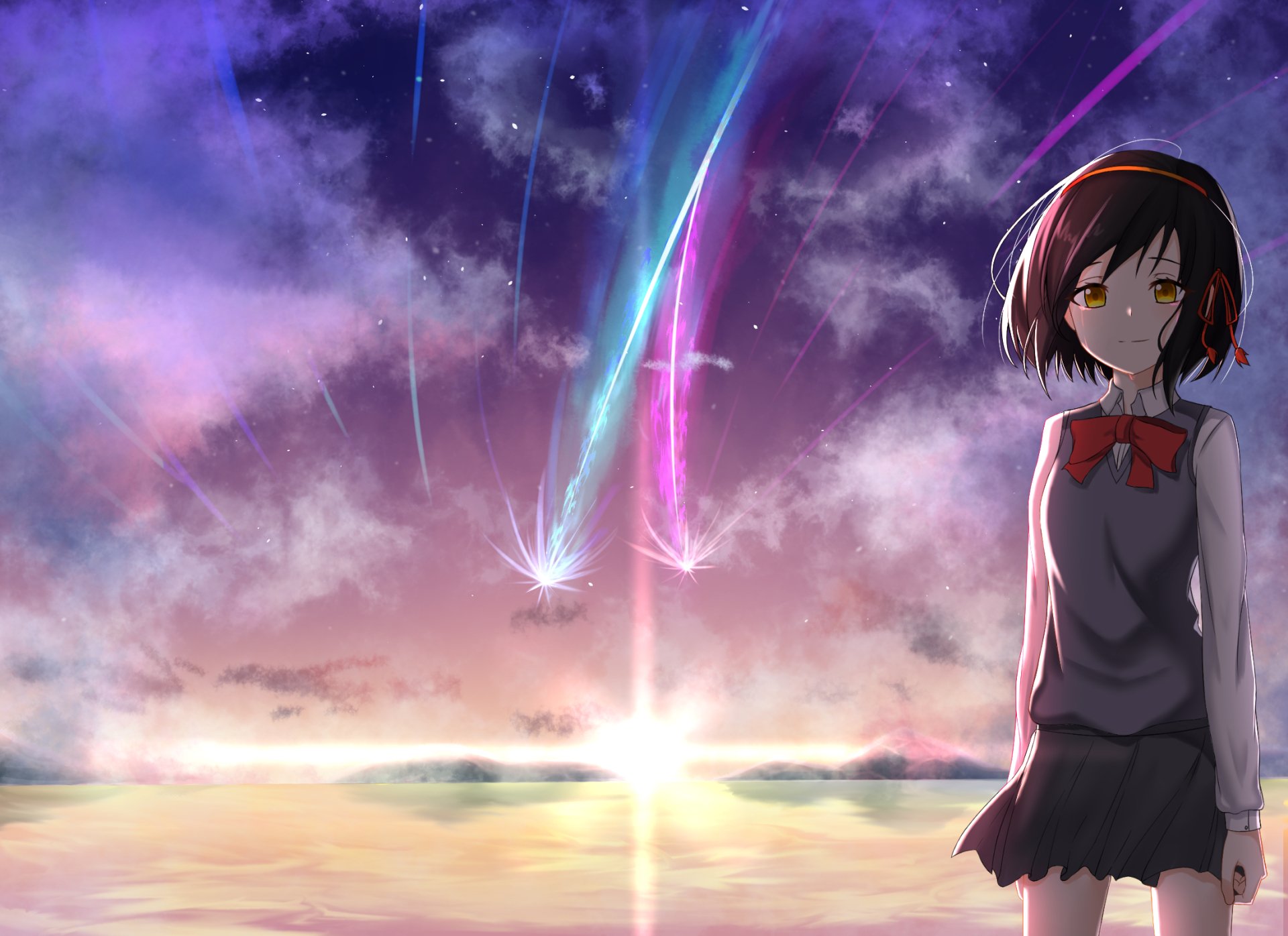 Download Mitsuha Miyamizu Anime Your Name HD Wallpaper