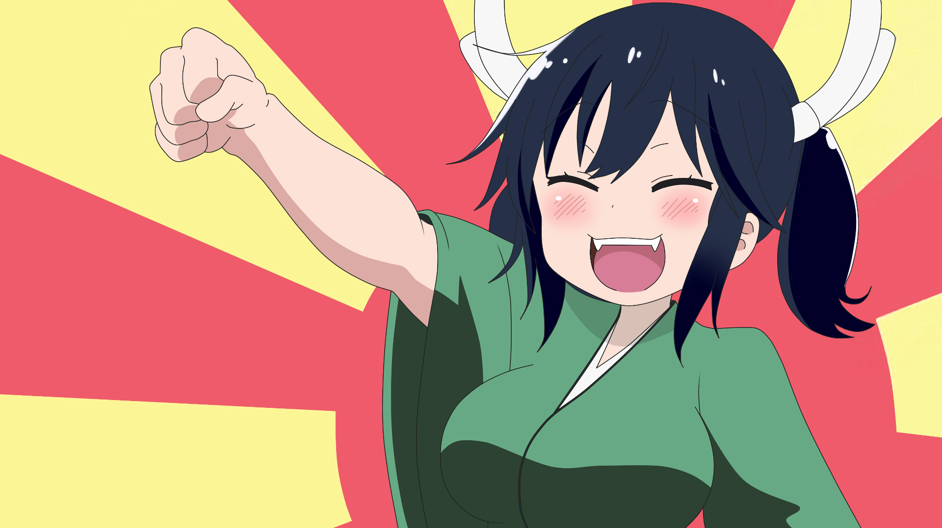 Elma from Miss Kobayashi’s Dragon Maid – Vibrant HD Anime Wallpaper ...