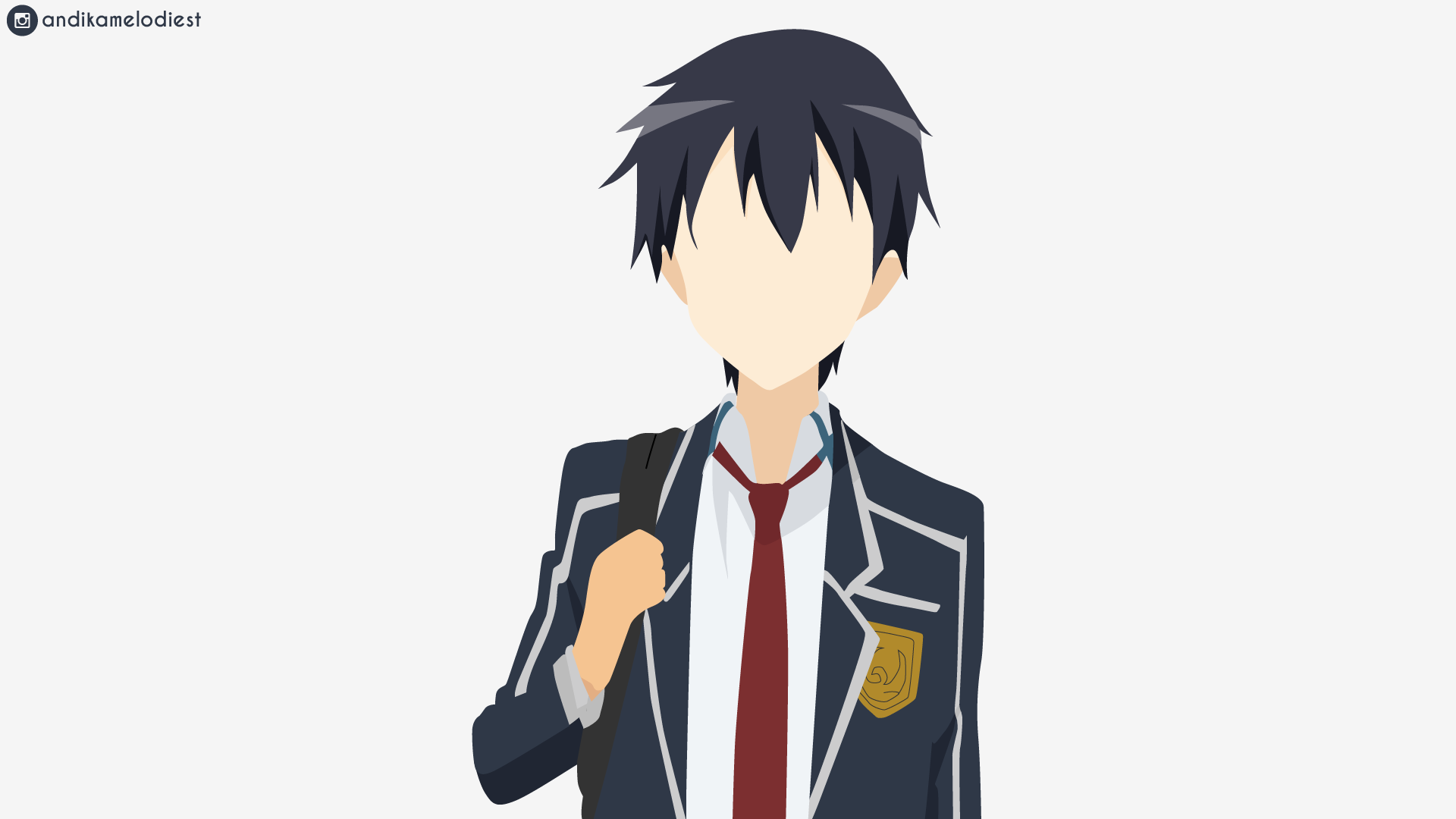 Minimalist Kirito HD Wallpaper | Sword Art Online Anime Art