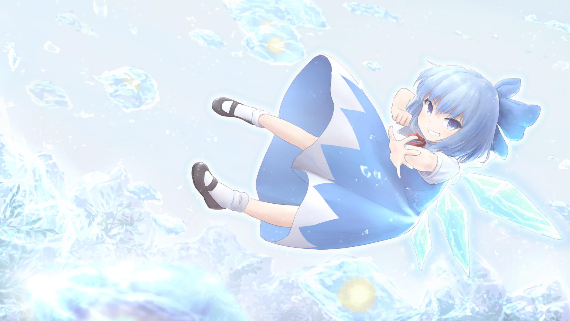 Cirno HD Wallpaper – Frozen Charm of Touhou Anime