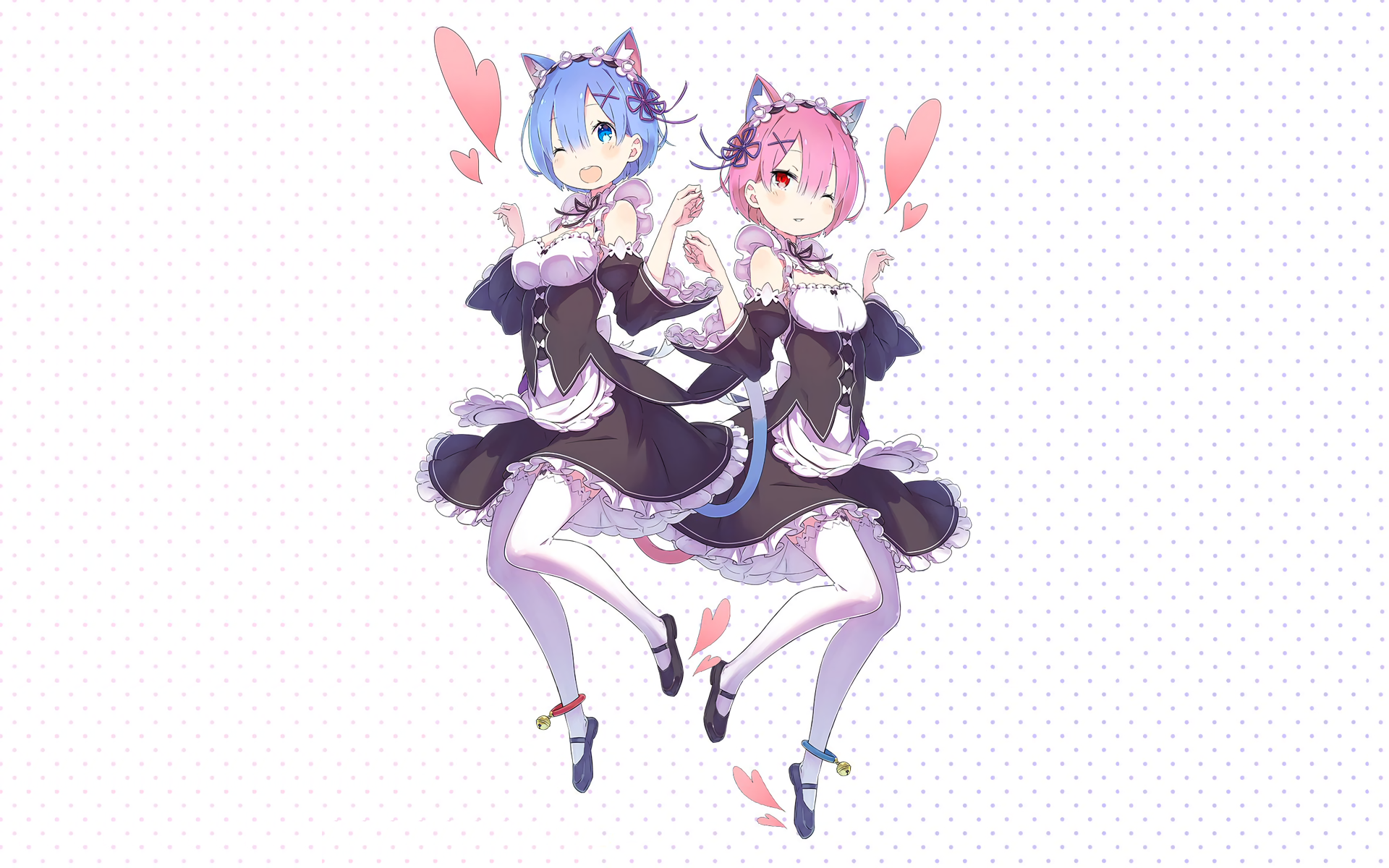 Ram & Rem HD Wallpaper | Re:Zero Anime Twin Maids Delight