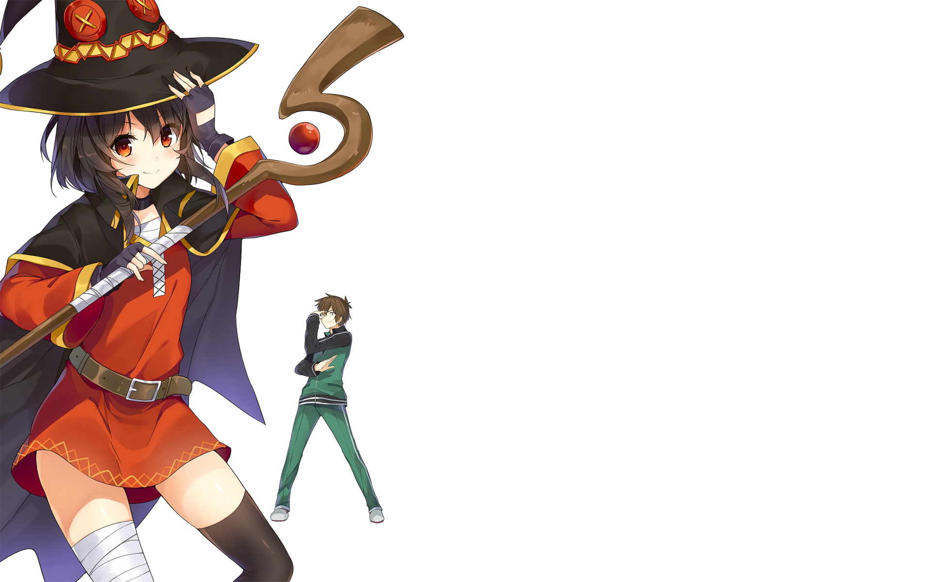 KonoSuba HD Wallpaper: Megumin’s Explosive Magic & Kazuma’s Cool ...