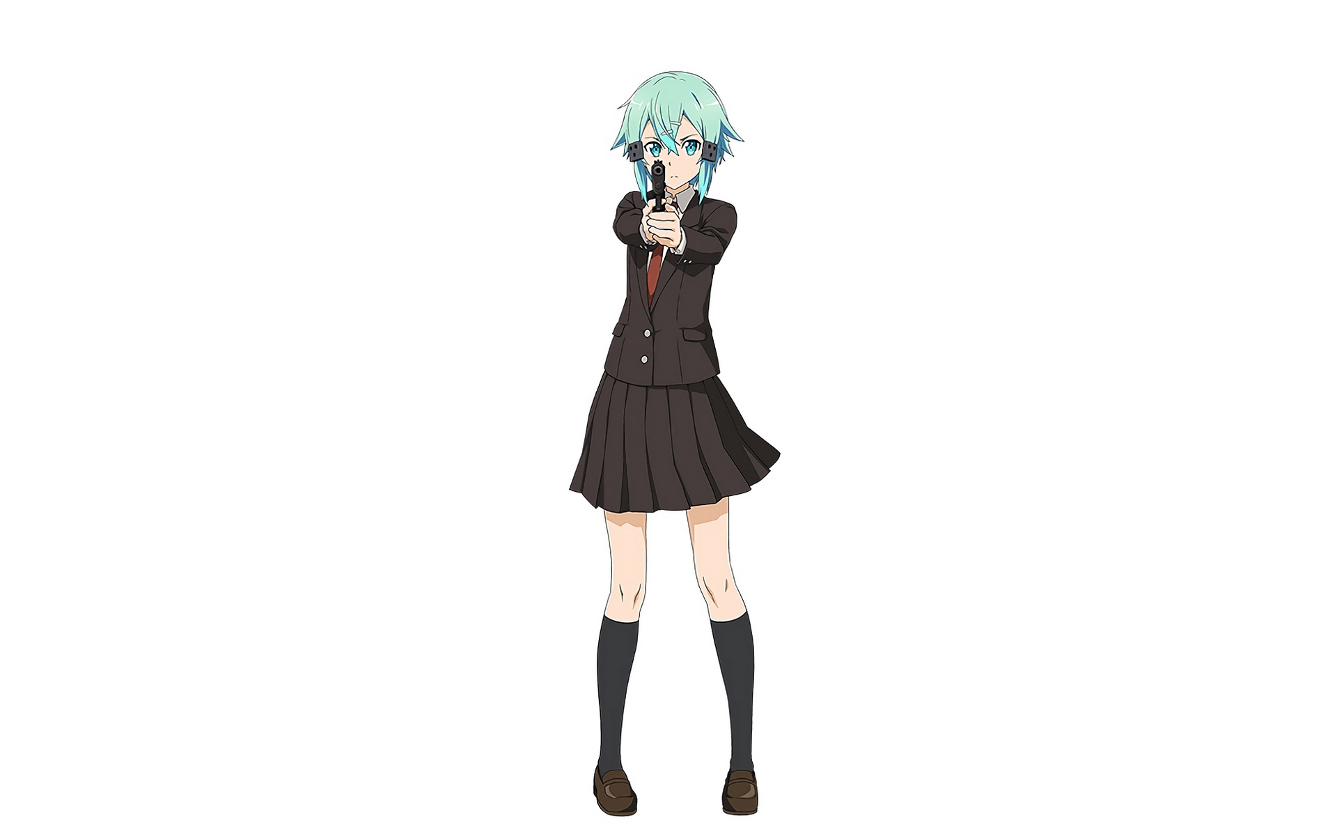 SAO II Anime HD Wallpaper: Iconic Sinon in Action