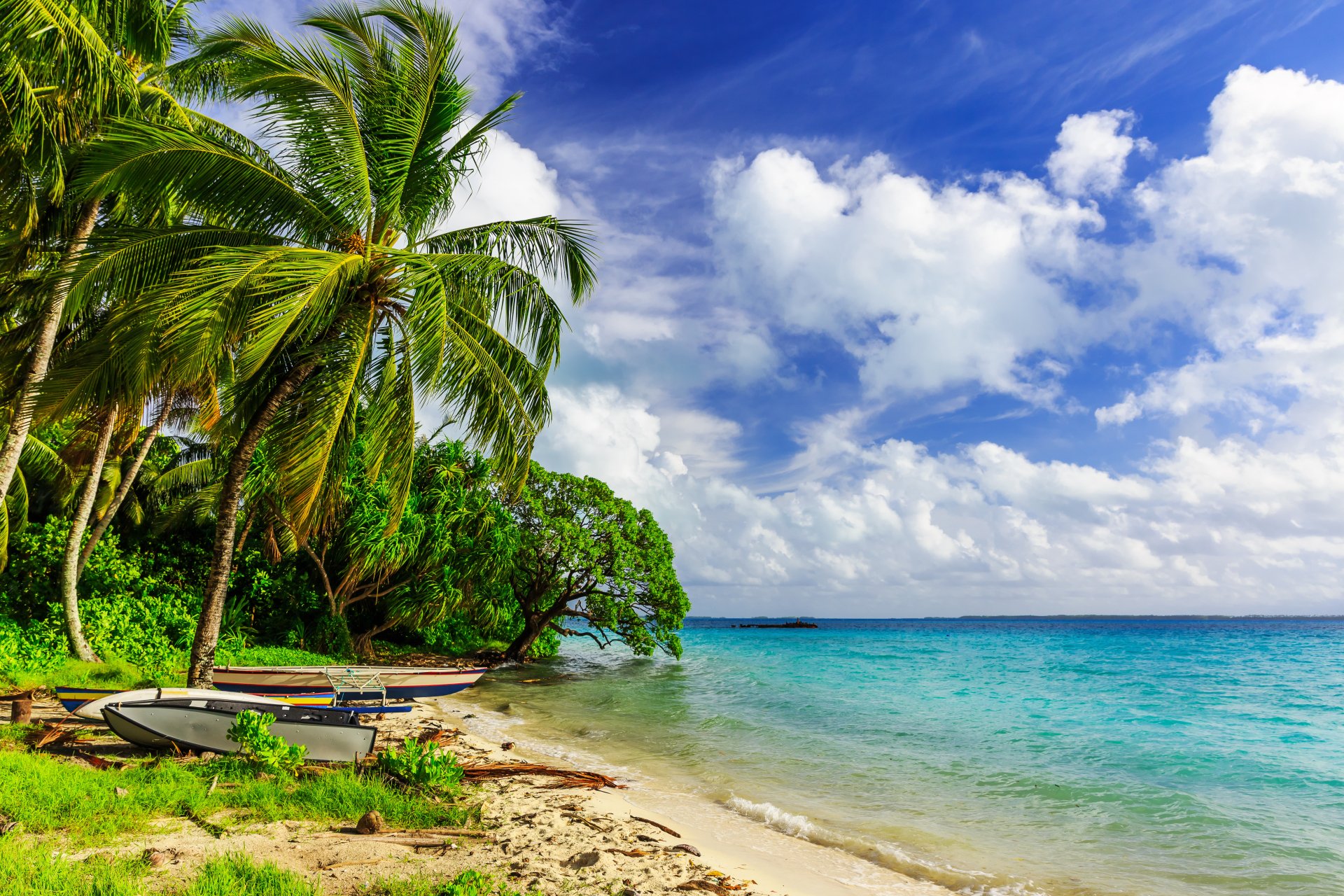 Tropical Beach Serenity - 4K Ultra HD Wallpaper