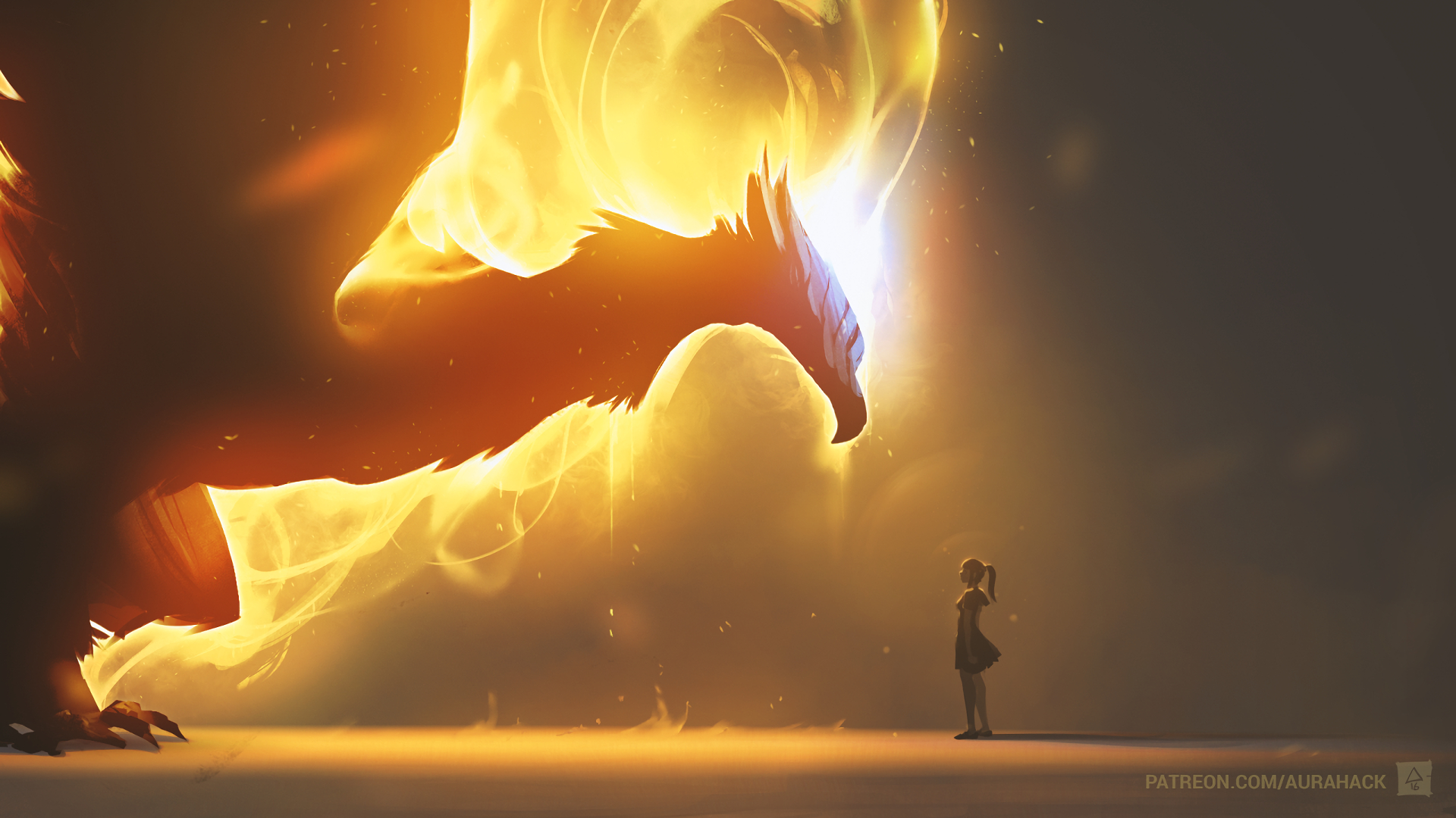 Majestic Anime Phoenix HD Wallpaper by Erica June Lahaie