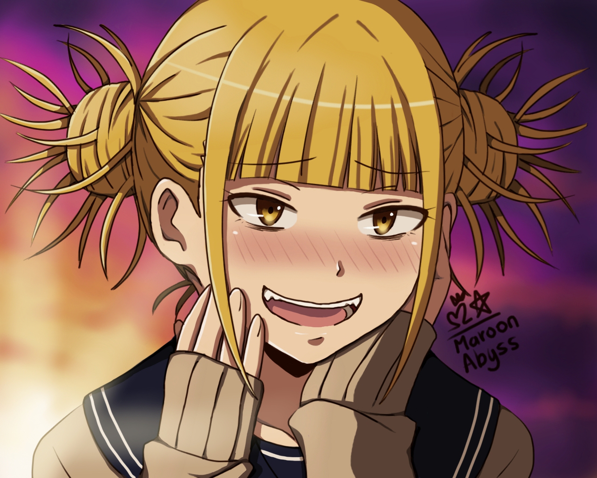 Himiko Toga HD Wallpaper – My Hero Academia Anime Vibes by MaroonAbyss