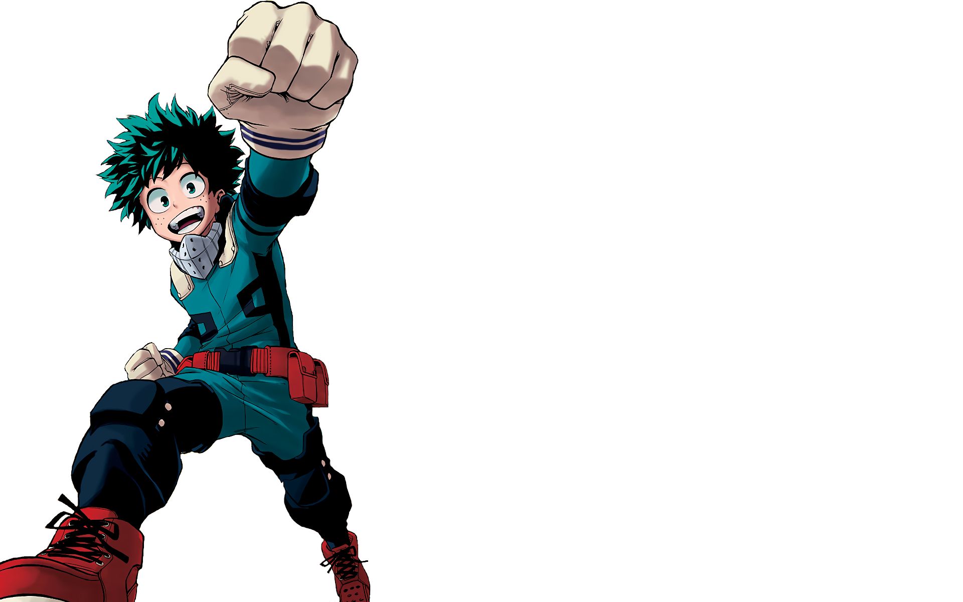 Izuku Midoriya in Action - My Hero Academia HD Wallpaper