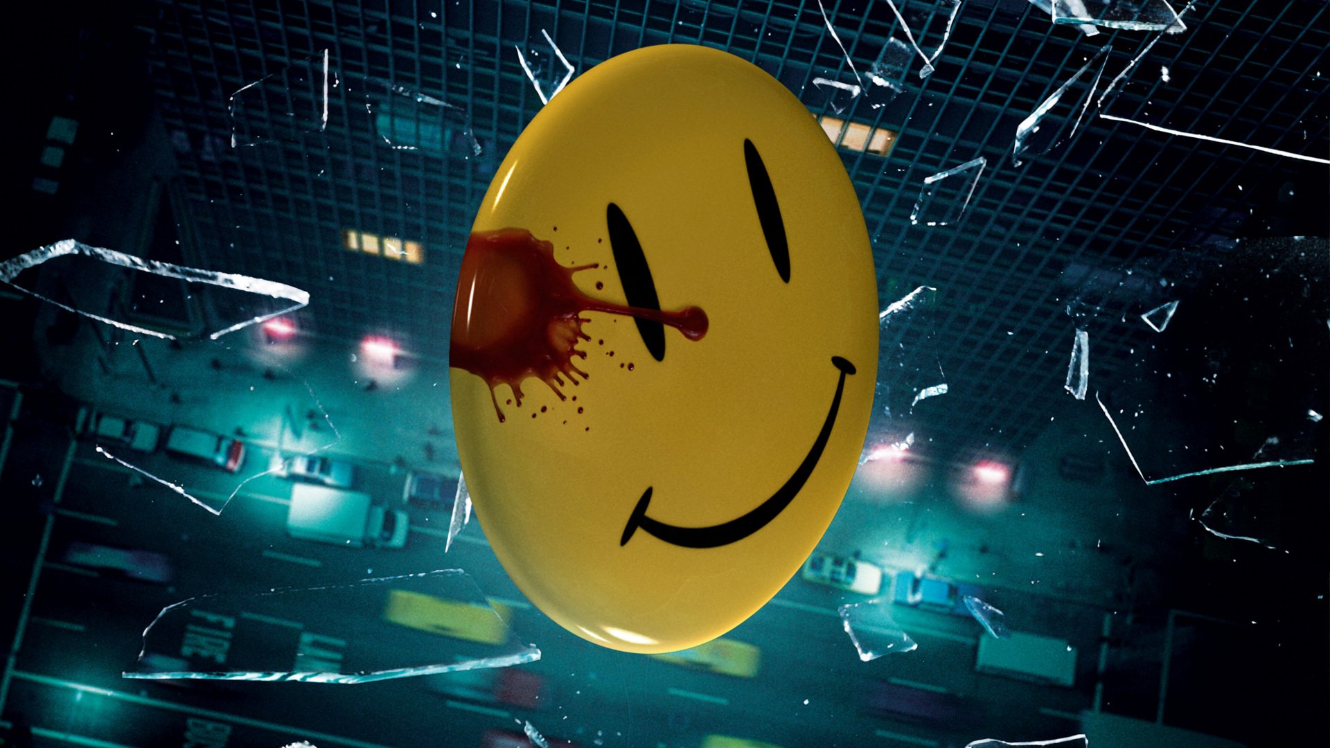 Watchmen HD Wallpaper — Bloodstained Smiley Pin | 1920x1080 | Wallpaper ...