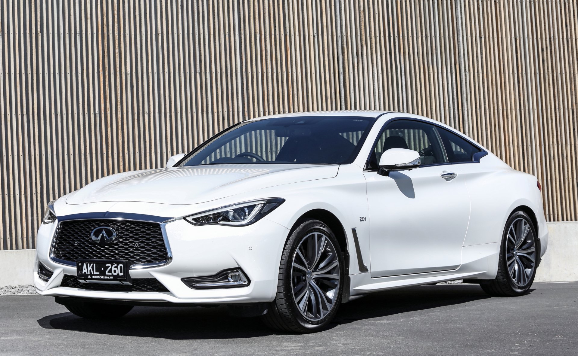 Download Car White Car Infiniti Vehicle Infiniti Q60 HD Wallpaper