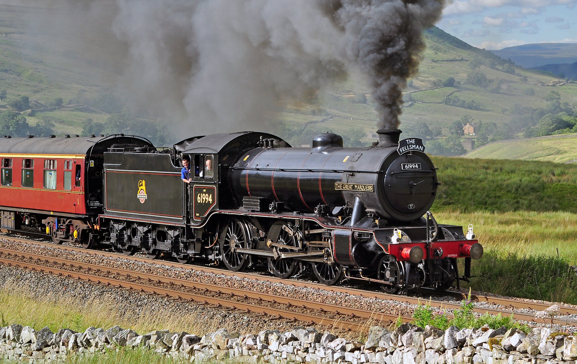 Vintage Locomotive Journey - 4K Ultra HD Wallpaper