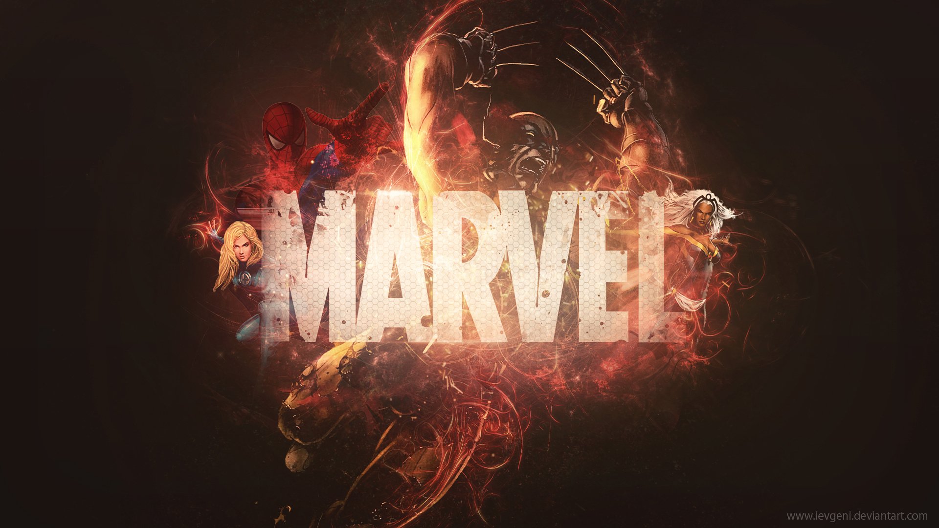 Marvel Legends: Wolverine & Spider-Man HD Wallpaper by iEvgeni