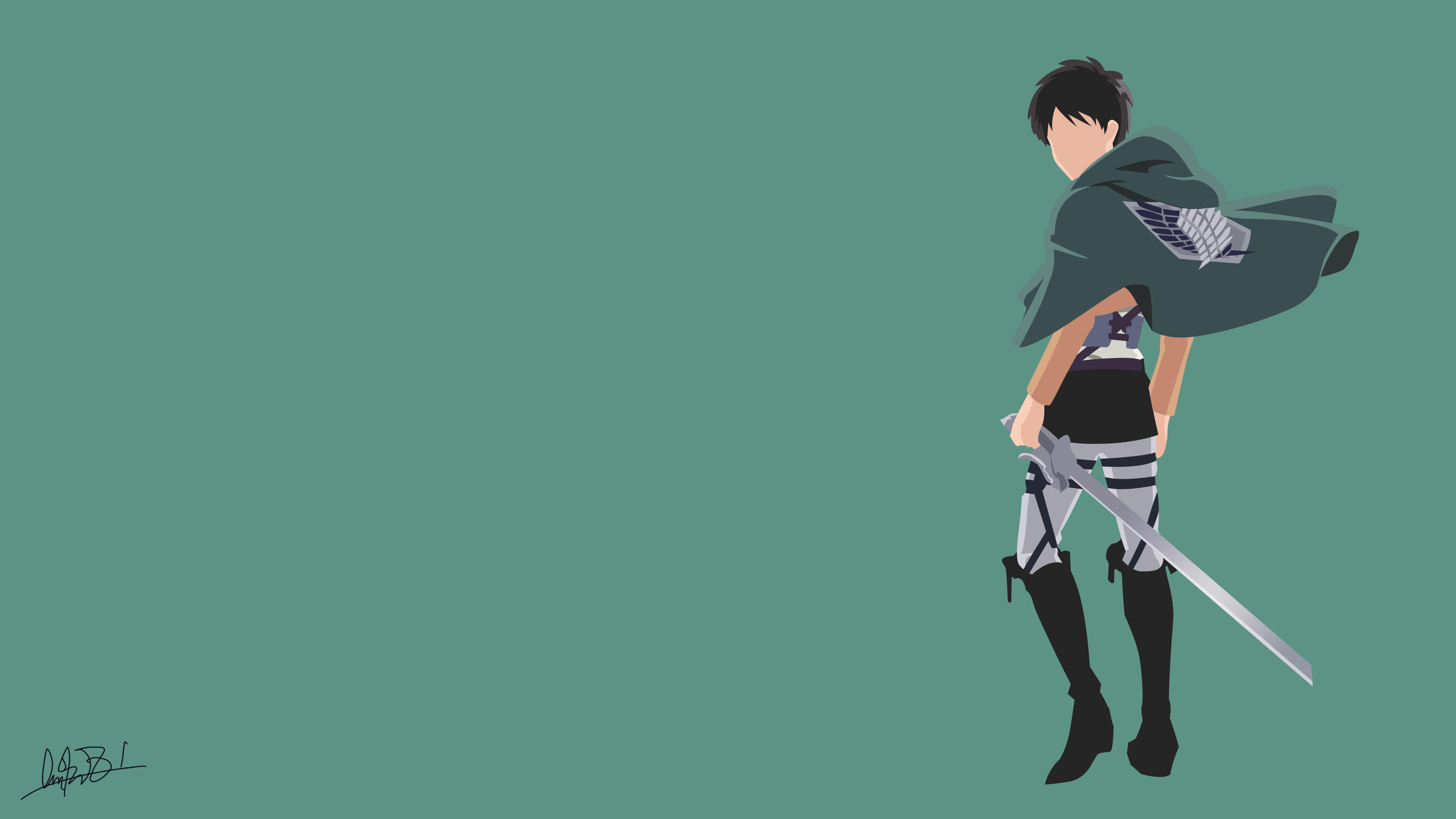 Eren Yeager Ultra HD Wallpaper — Attack on Titan Anime Art