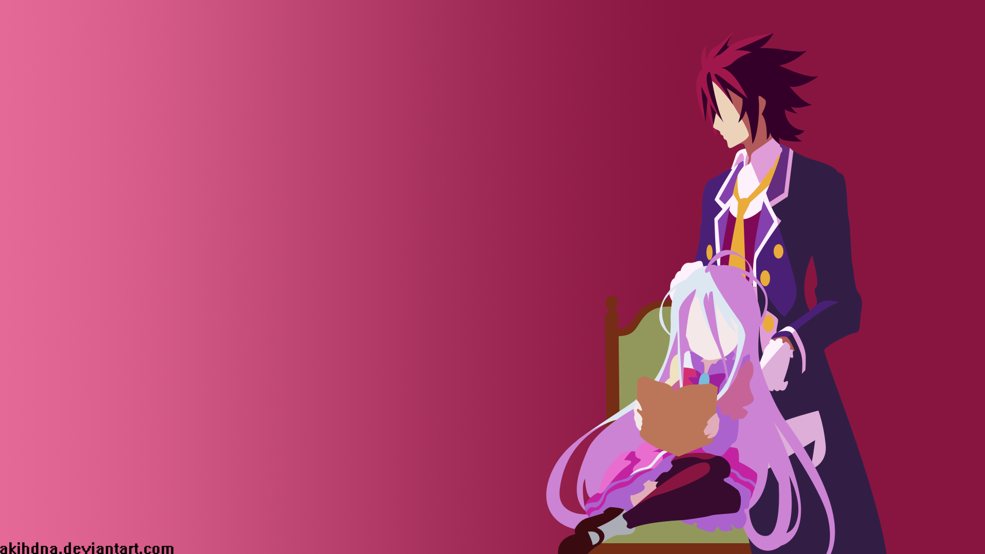 Shiro & Sora HD Wallpaper – No Game No Life Anime Art