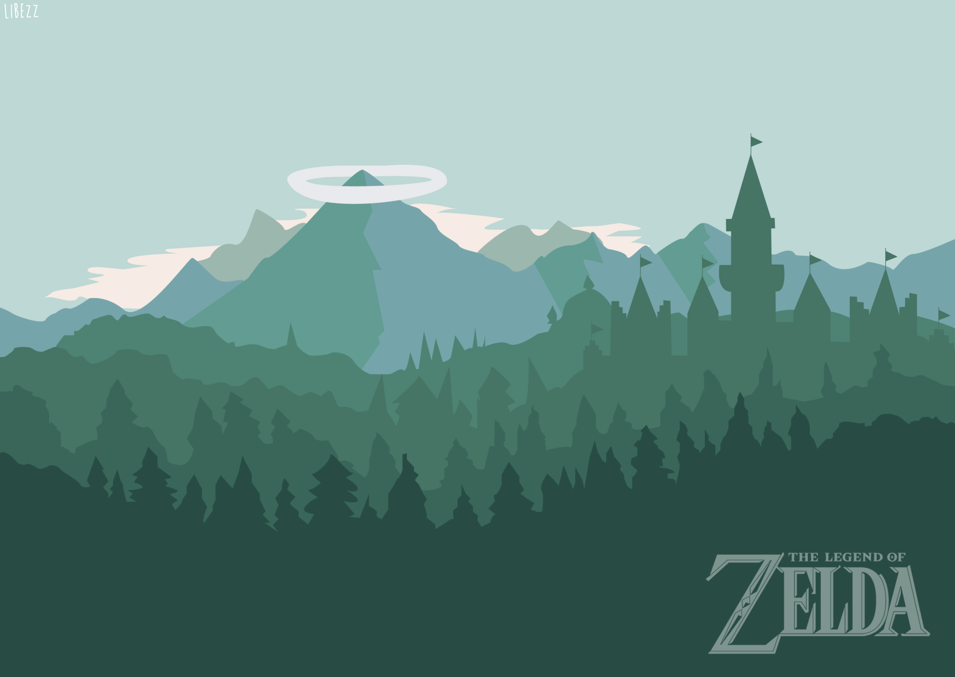 Hyrule Dawn - Ocarina of Time 2K | Castle Silhouette - OOT 2K | Verdant ...