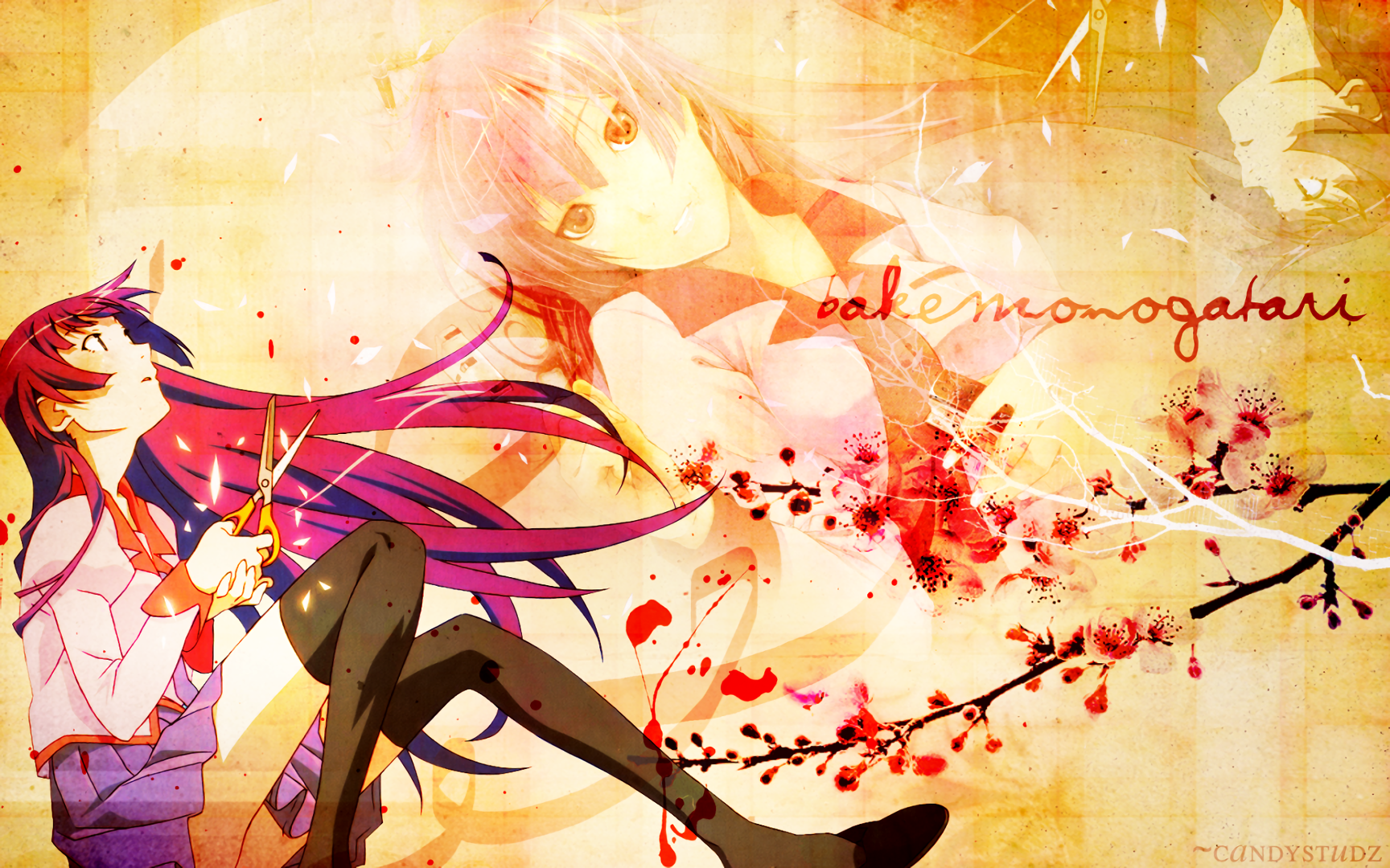 Download Hitagi Senjōgahara Anime Monogatari (Series) Wallpaper ...