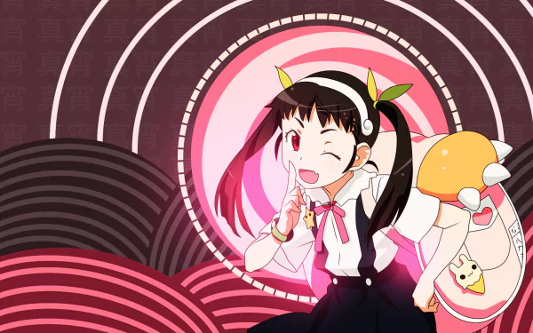 Download Mayoi Hachikuji Cute Snail Bakemonogatari Anime Monogatari ...