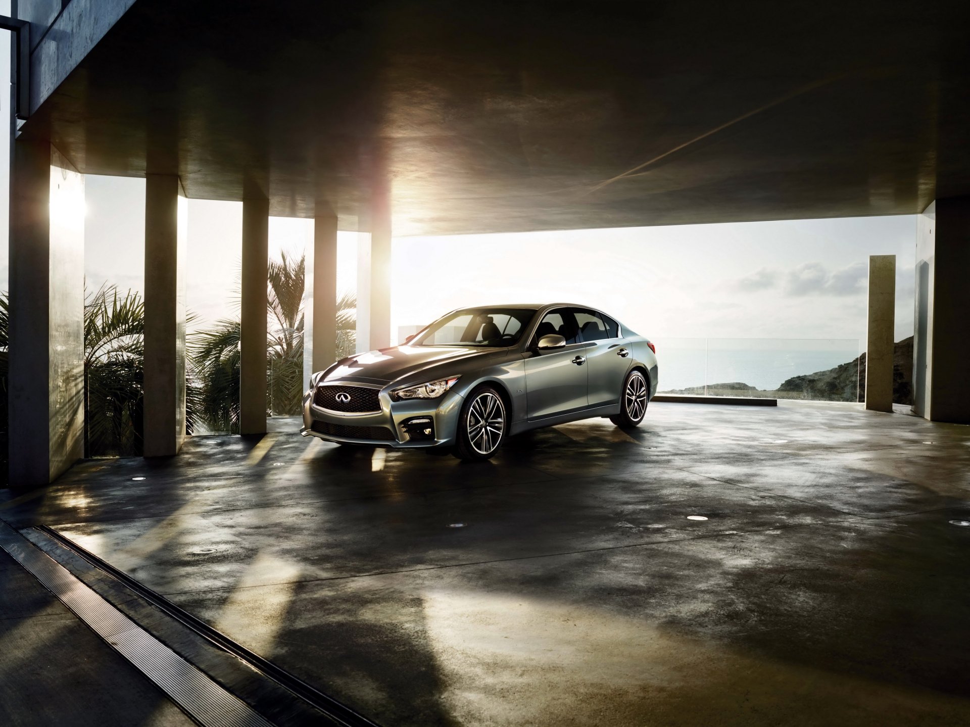 Download Silver Car Car Infiniti Vehicle Infiniti Q50 4k Ultra HD Wallpaper