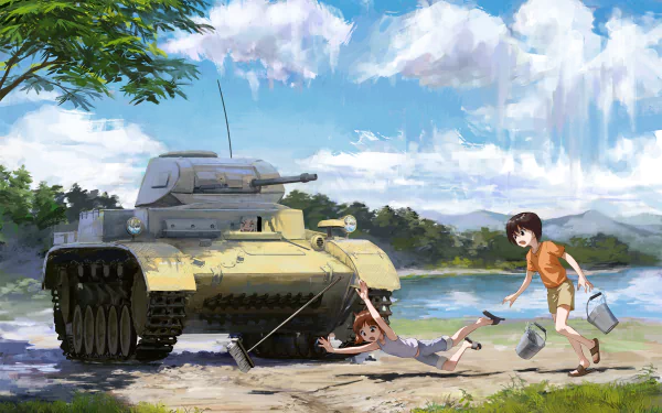 Download Anime Girls Und Panzer 4k Ultra HD Wallpaper